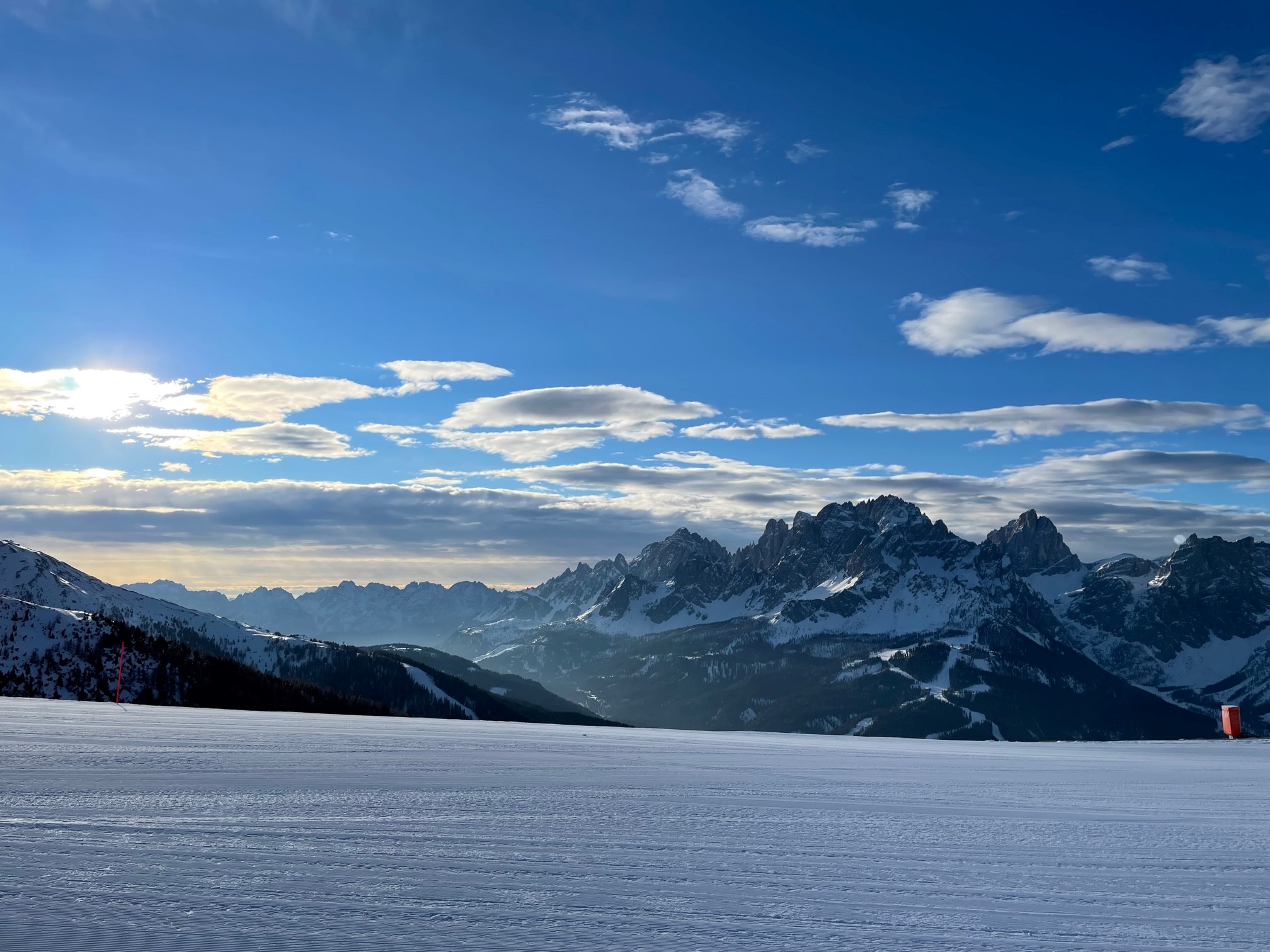 Skiurlaub direkt an der Piste in Sexten, Südtirol | Skifahren - Berghotel